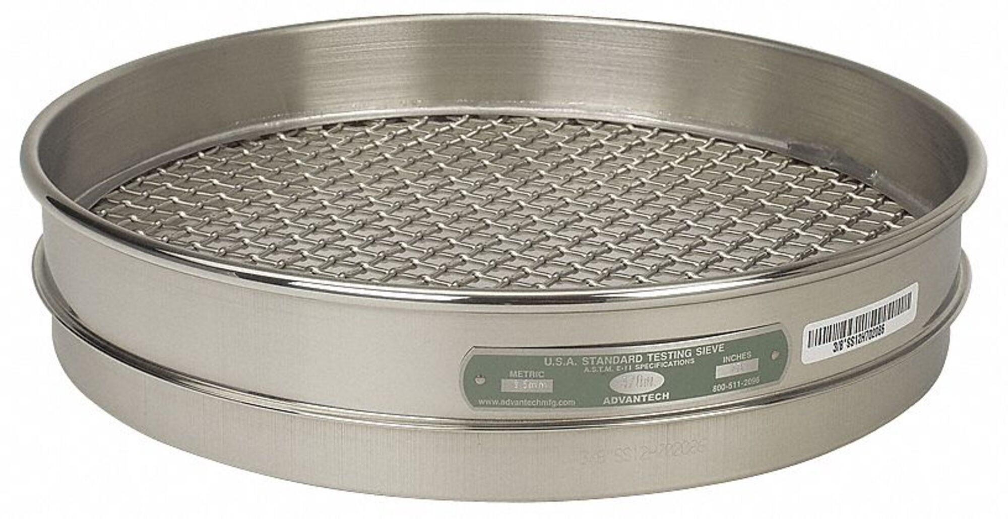 Advantech - 7/16"SS12H - USA Standard Testing Sieve, Coarse, Stainless ...