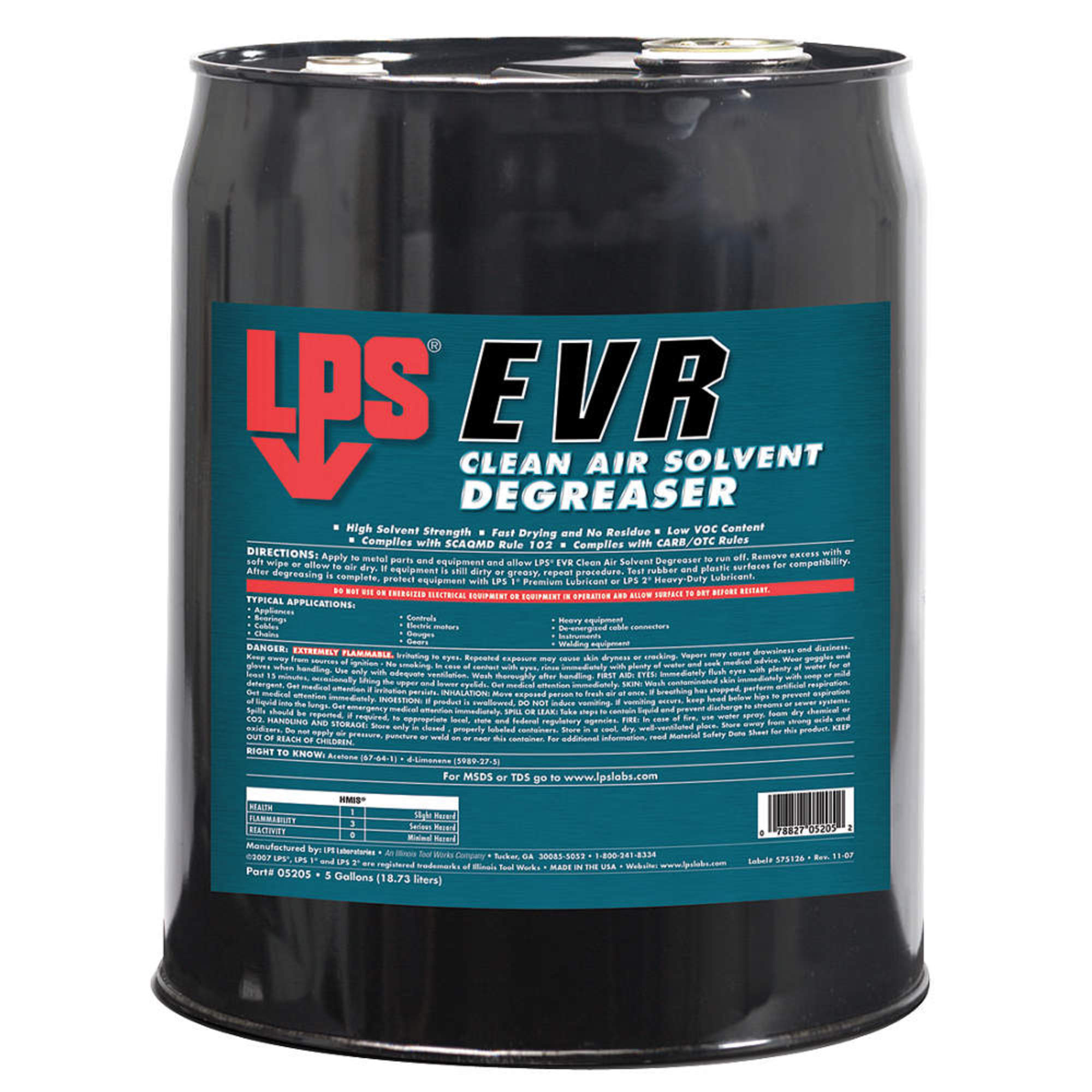 LPS Labs / ITW - 05205 - Degreaser, Drum Container Type, 5 gal ...