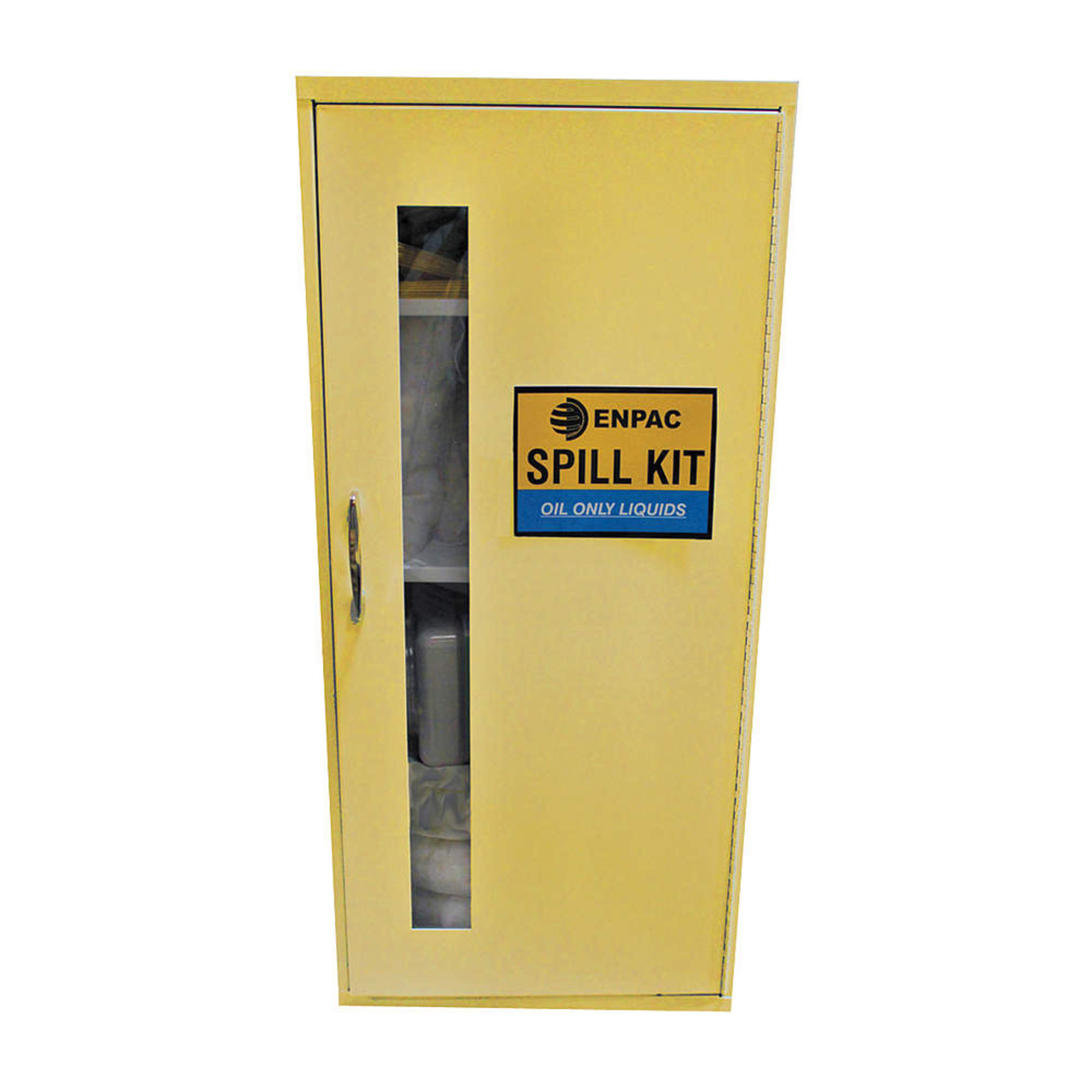 Enpac - 13-WML-U - Wall Mount Spill Containment Cabinet, Large, 12"W x ...