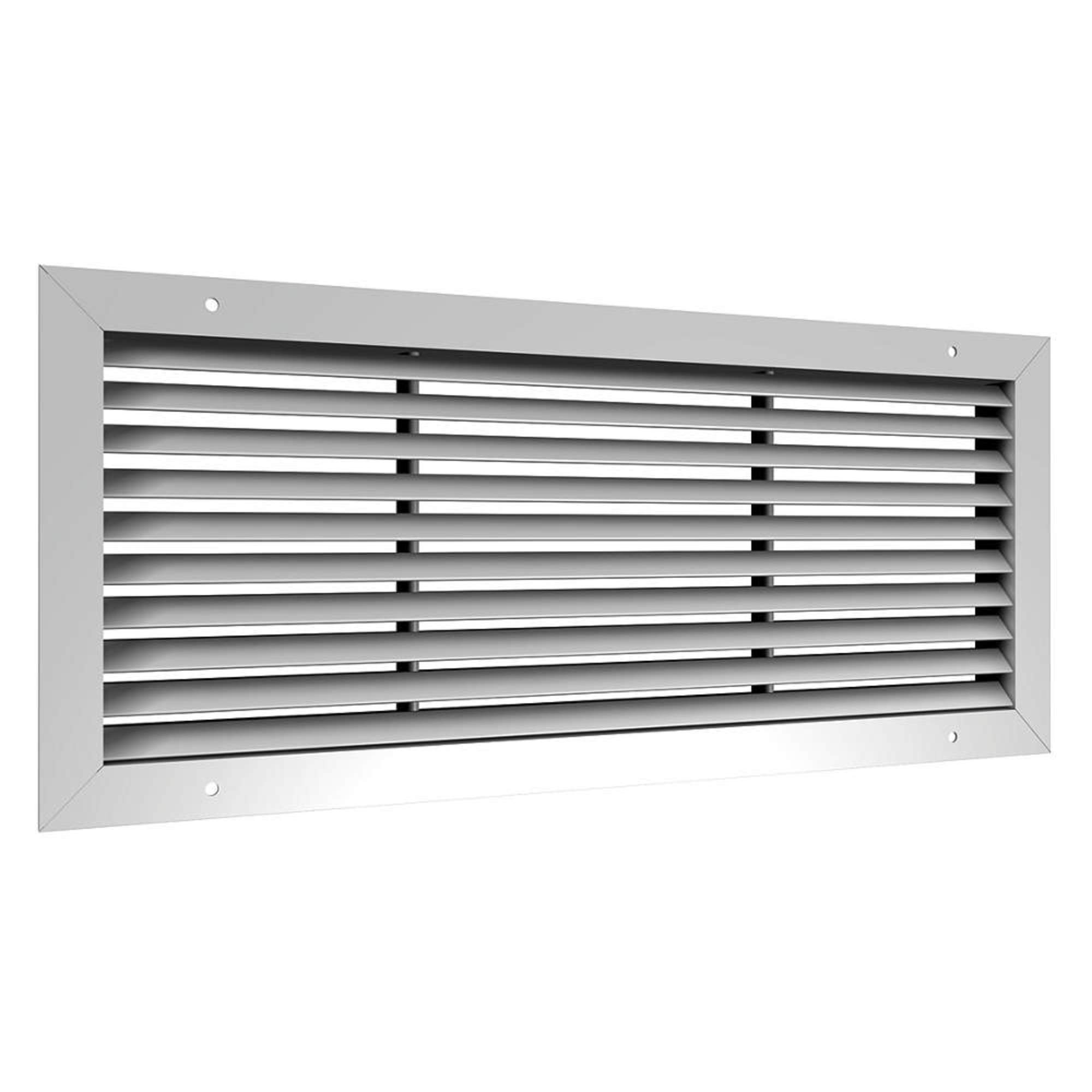 Price - 530 - Return Air Grille: Louvered Grille, White, Steel, 23 3/4 ...