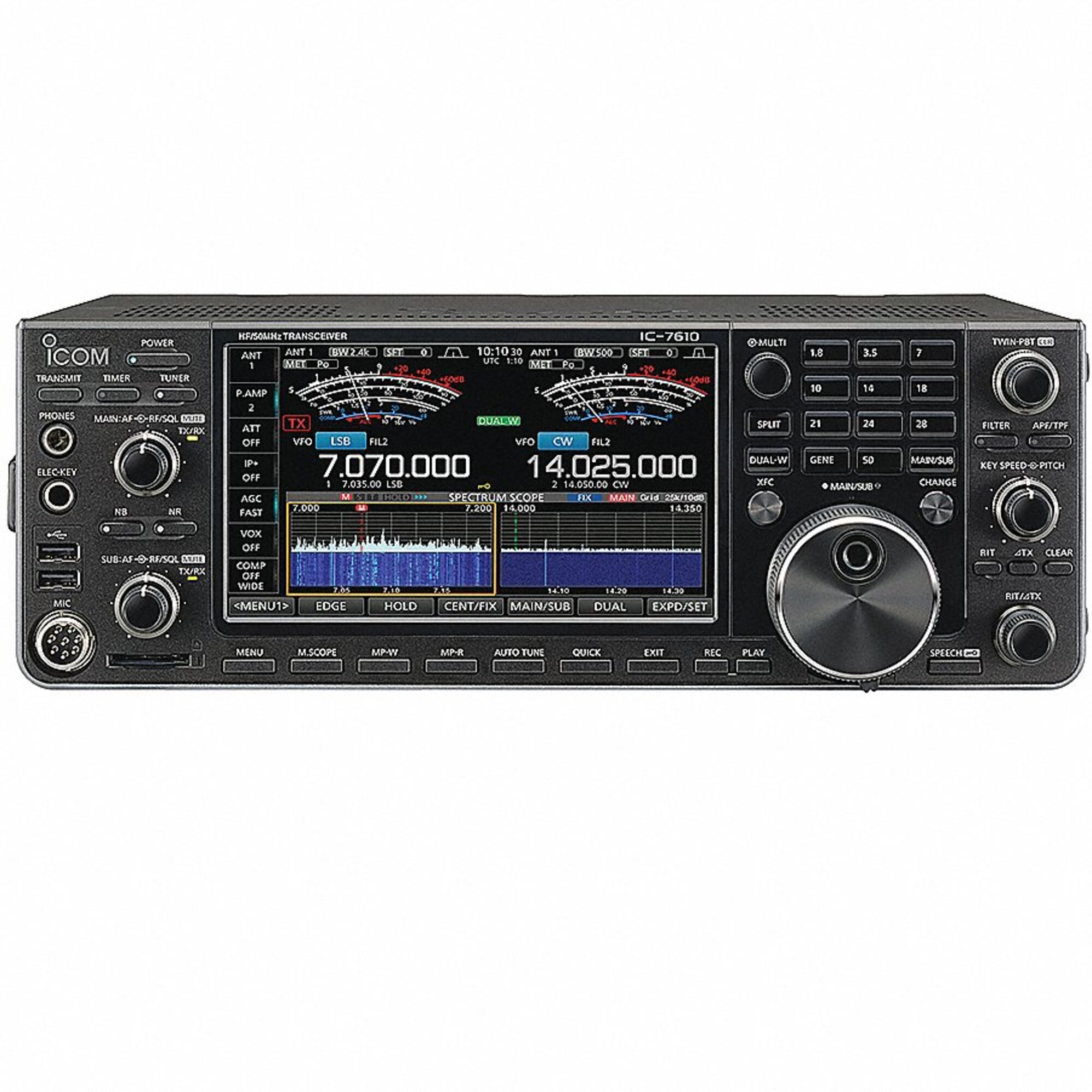 ICOM - 7610 22 - ICOM Desktop Ham Radio: HF, Analog, 100 W, 101 ...