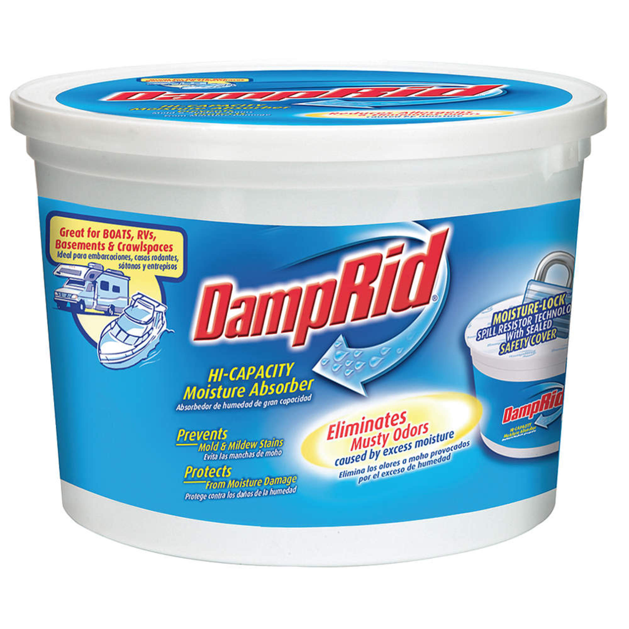 DampRid / W.M. Barr - FG50T - Moisture Absorber, Width 8 3/4 in, Length ...