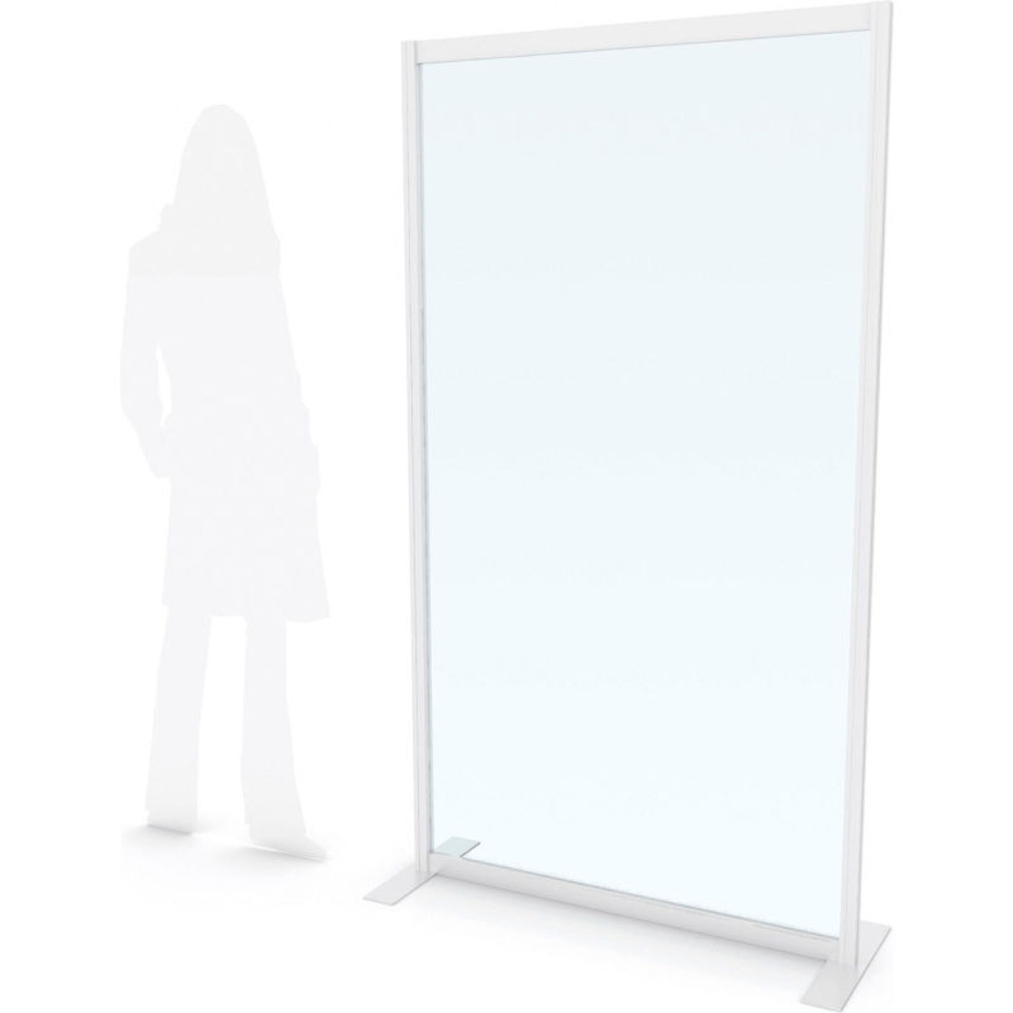 Quantum - FP40X72SB - Rigid Stationary Floor Partition, 40"W x 72"H ...