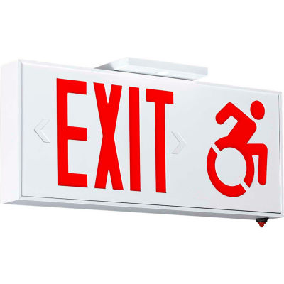 Hubbell - CSEUDR - Hubbell-Compass LED Exit Sign with Battery ...