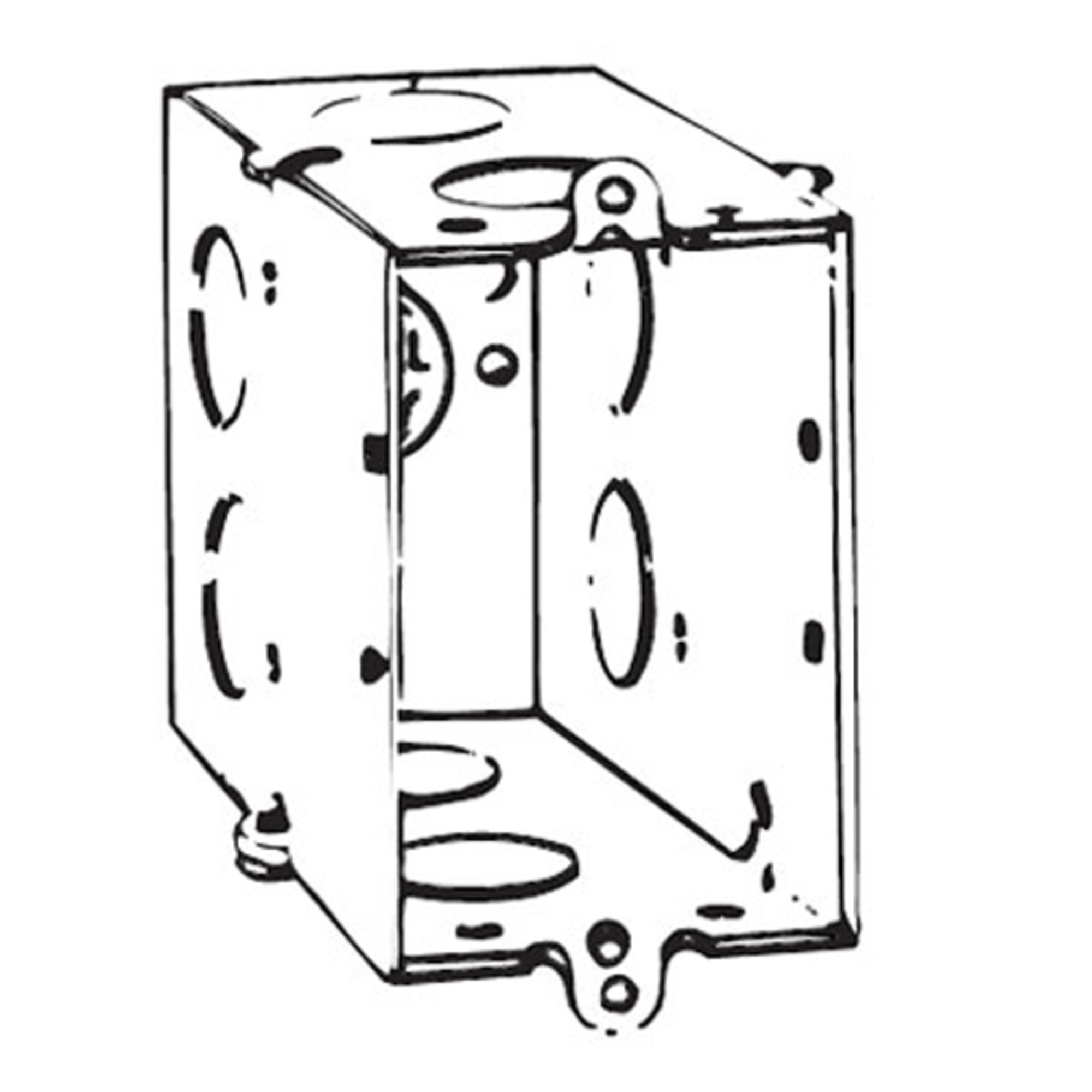 Steel City / ABB - CYLE-1/2 - Gangable Switch Box, Steel, 3-1/2" Deep ...
