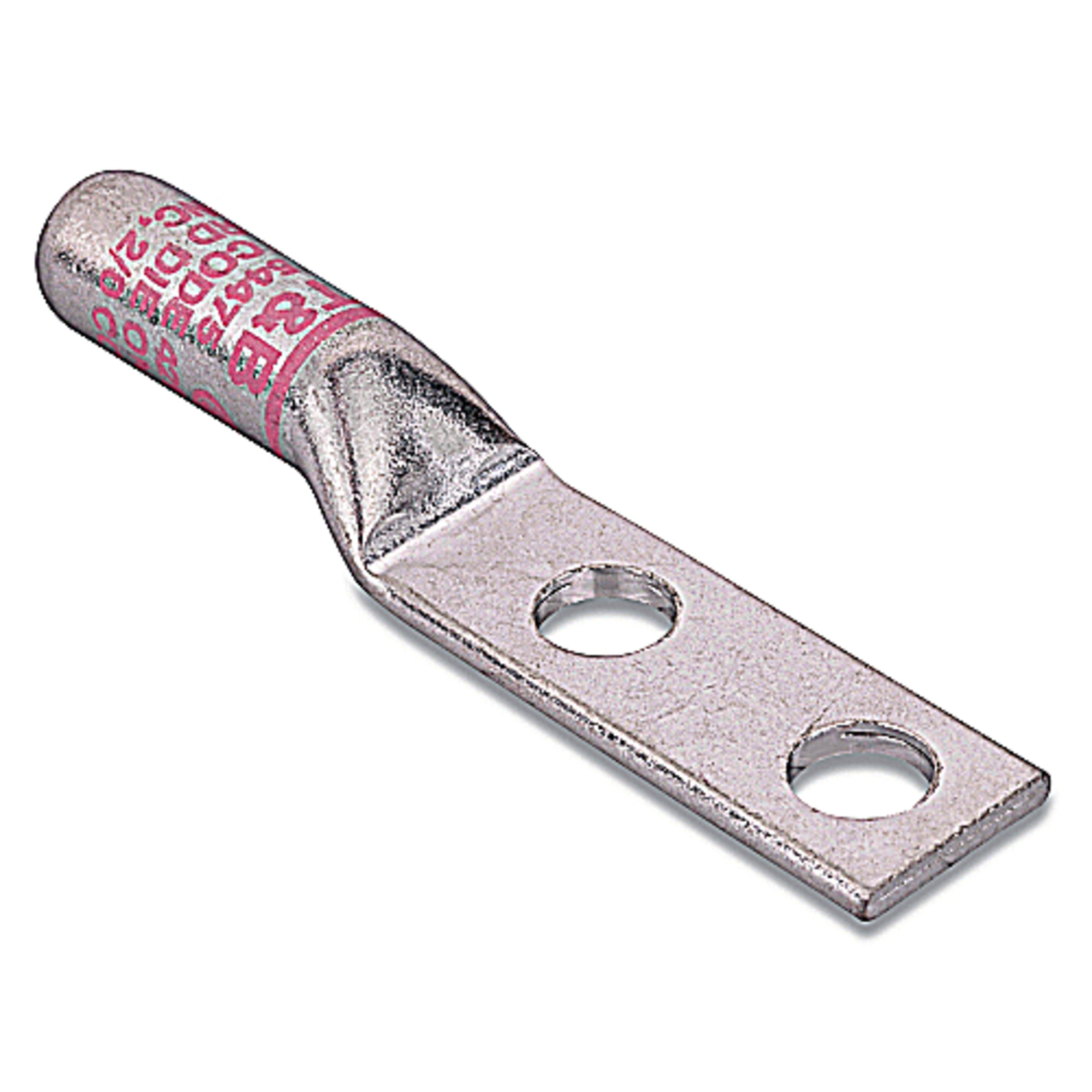 ABB - 54475 - Copper Two-Hole High Voltage Lug, Long Barrel, Blind End ...