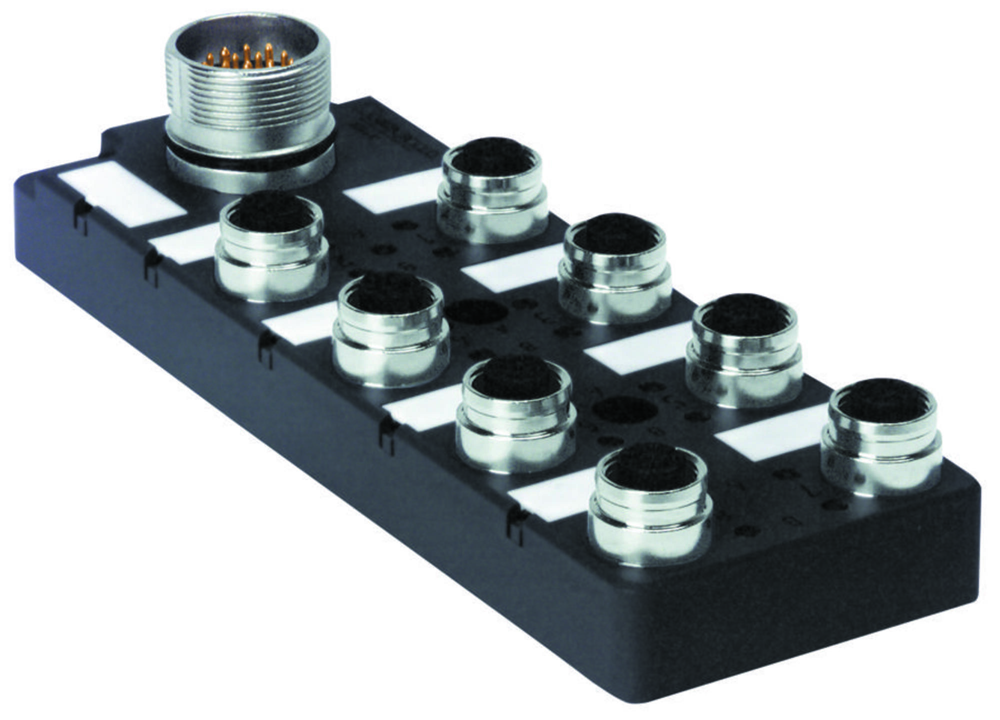Turck - 8MB12Z-5P3-CS19 - - Turck Eurofast Low-Profile Junction Box, 8 ...