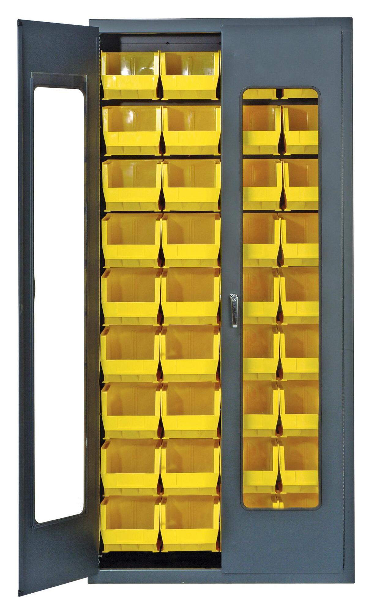 Quantum Storage Systems - QSC-C240YL - Specialty Cabinet W/36 Yellow Bins