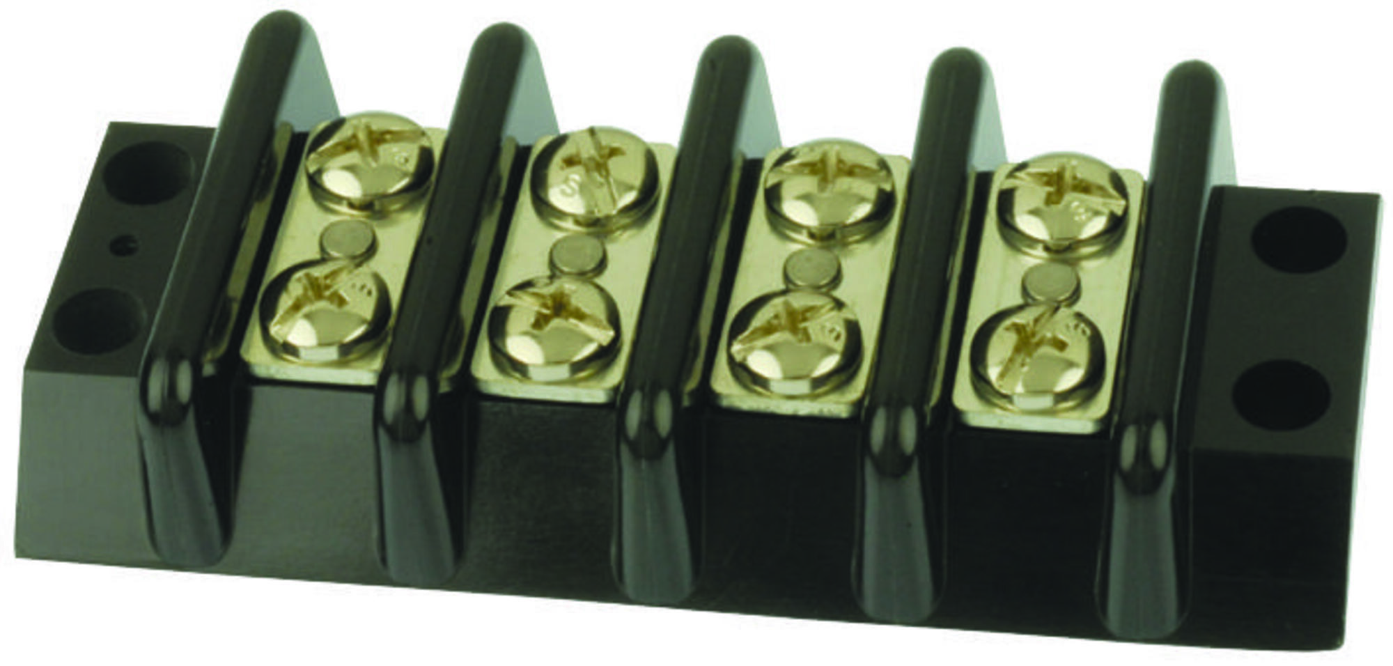 Marathon Broadband - 404 - Panel Mount Barrier Terminal Block, 2 Row, 4 ...
