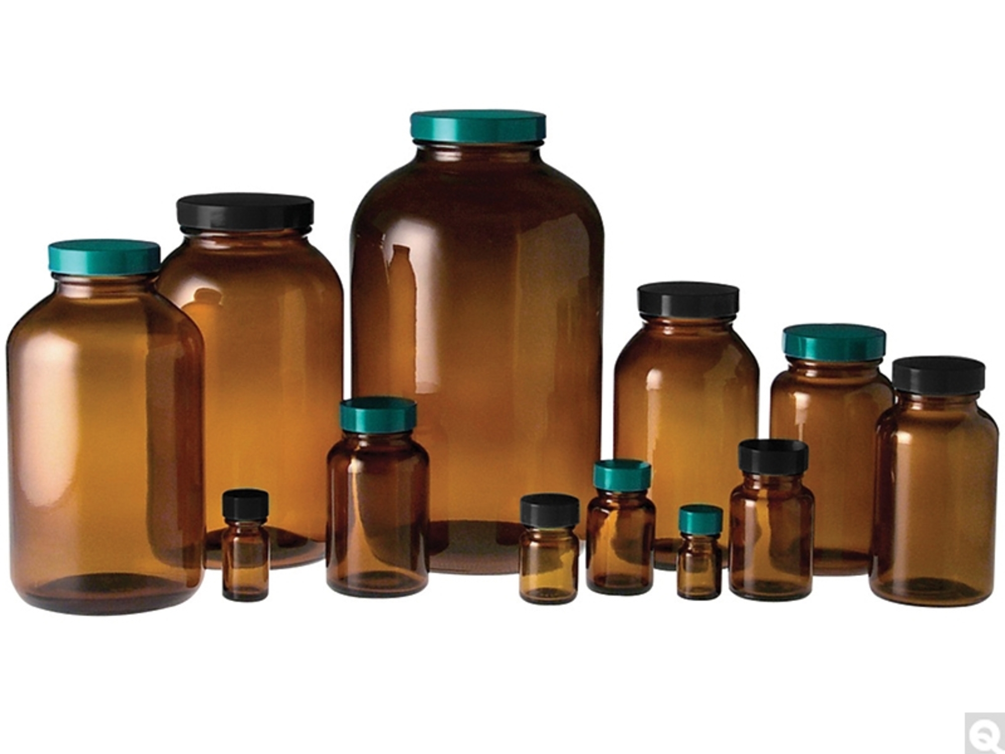 Qorpak - 239208 - 84oz (2500ml) ValuLine Amber Wide Mouth Packer with ...