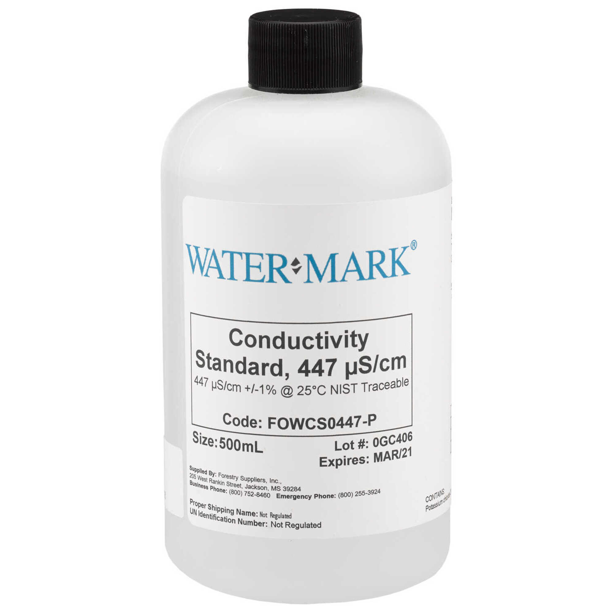 Forestry Suppliers - 76155-4 - WaterMark NIST Traceable Conductivity ...