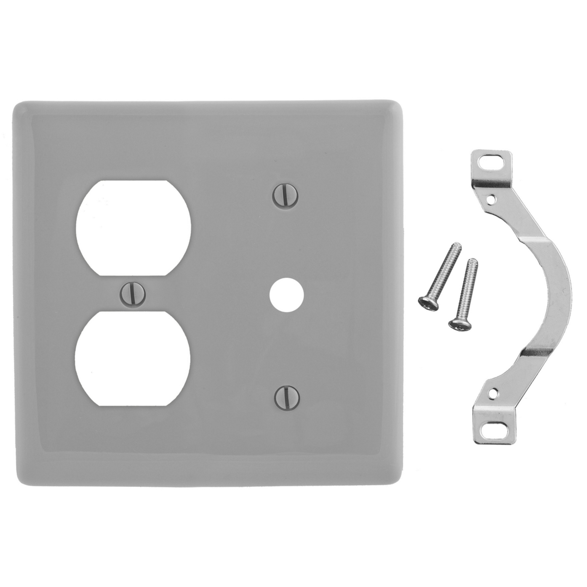 Hubbell - NP128GY - HUBBELL HUBBELL WIRING DEVICE KELLEMS WALLPLATES ...