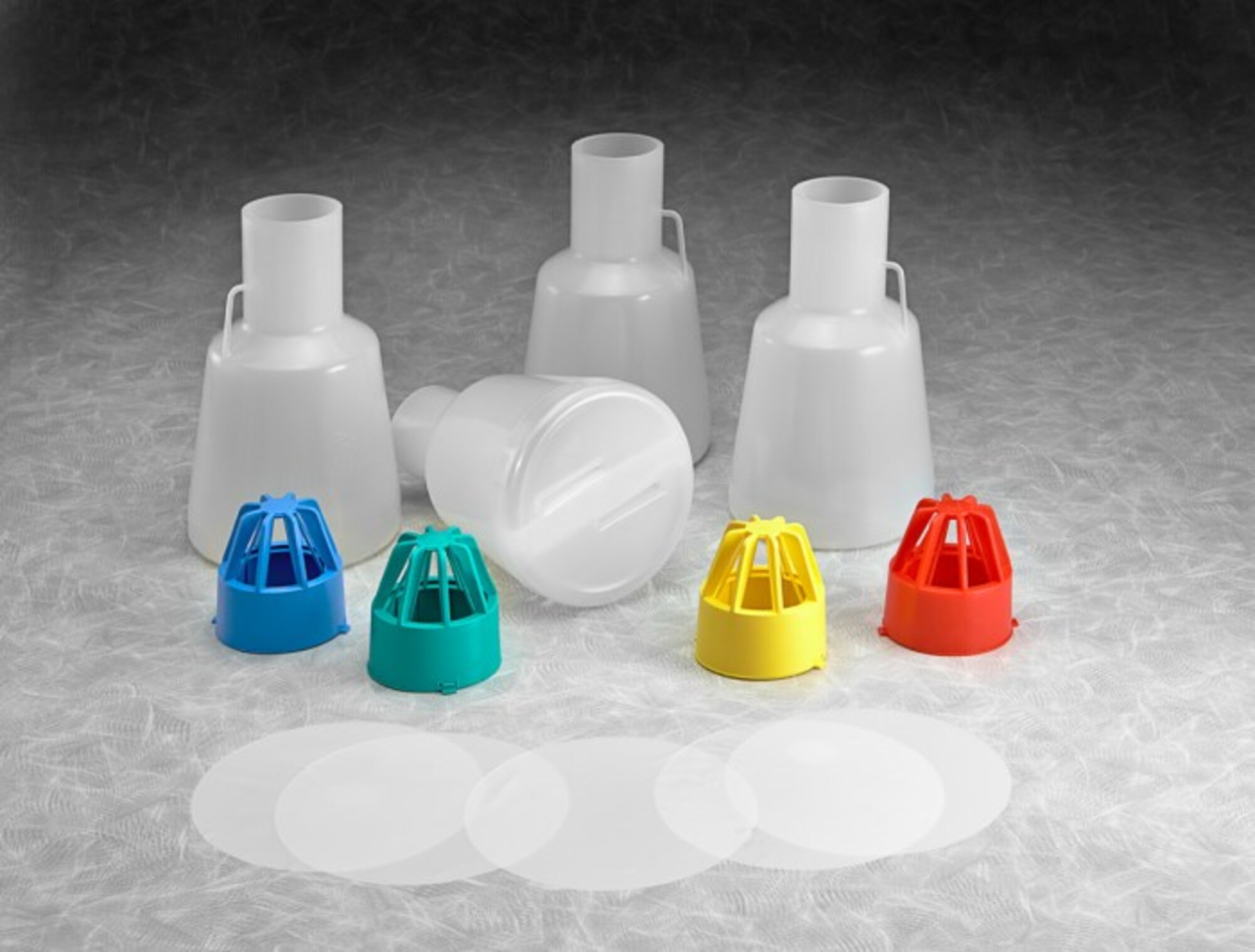 IBI Scientific - SS-6002S - Half Baffle, 2.5L Flask/Caps/Silicone ...