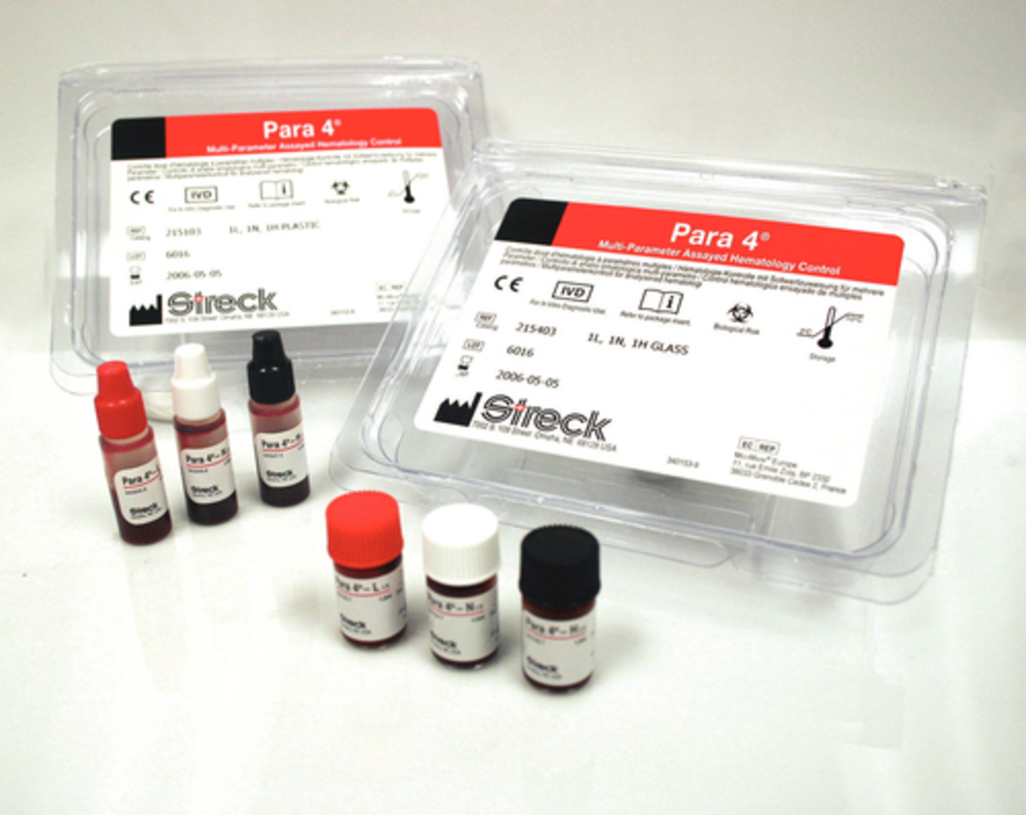 Streck Laboratories - 215403 - PARA 4 3X1.5ML LNH GLASS (Box of 3 ...