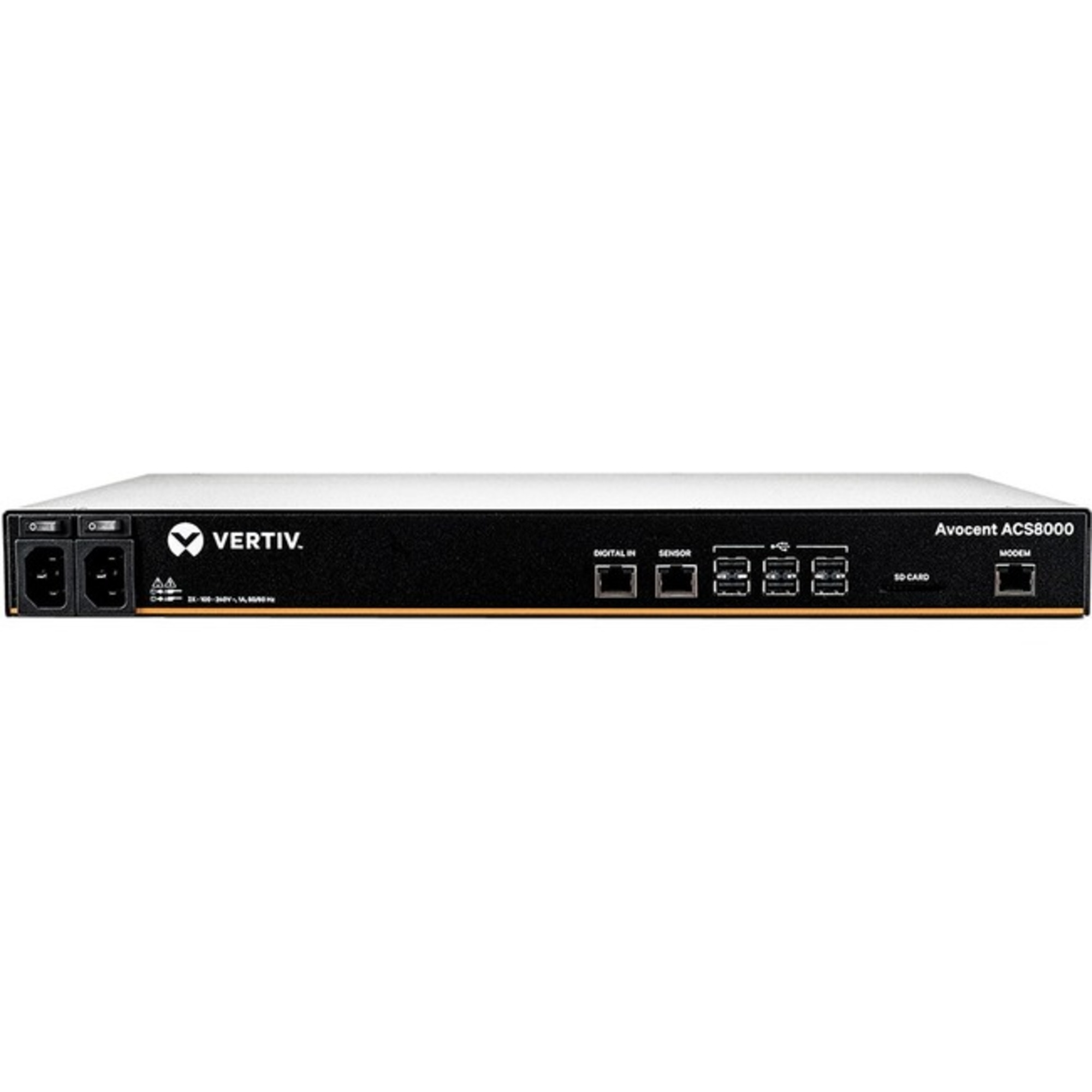 Vertiv - ACS8008MDAC-400 - 8port Acs 8000 Console Svr W/ Dual Ac Pwr ...