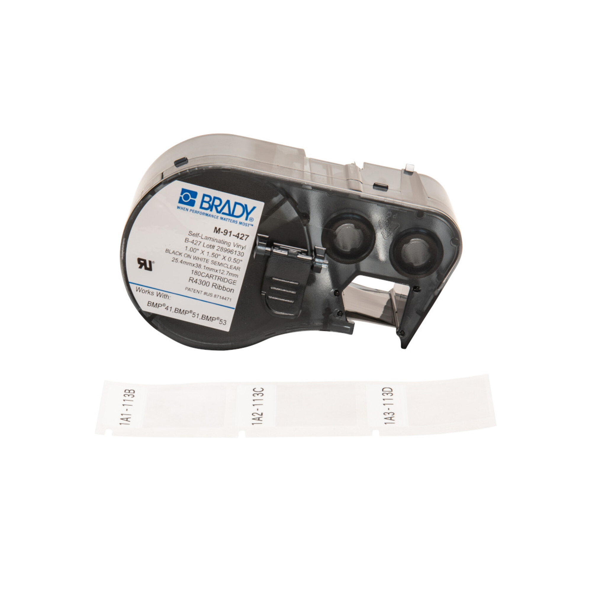 Brady - M-91-427 - Brady BMP51/BMP53/BMP41 Label Maker Cartridge - 1 ...