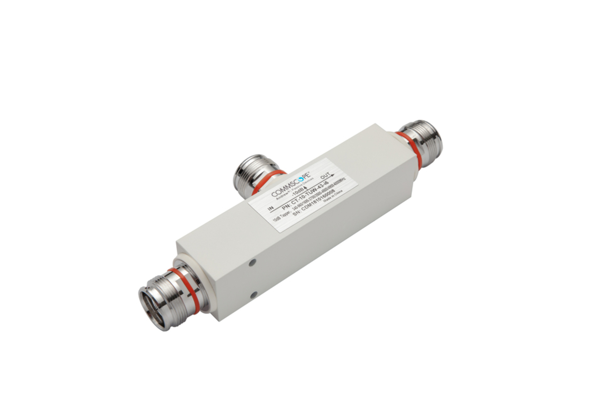 CommScope / Amphenol - CT-10-TUW-43-I6 - 340 6000 MHz 10 dB Tapper, 4.3 ...
