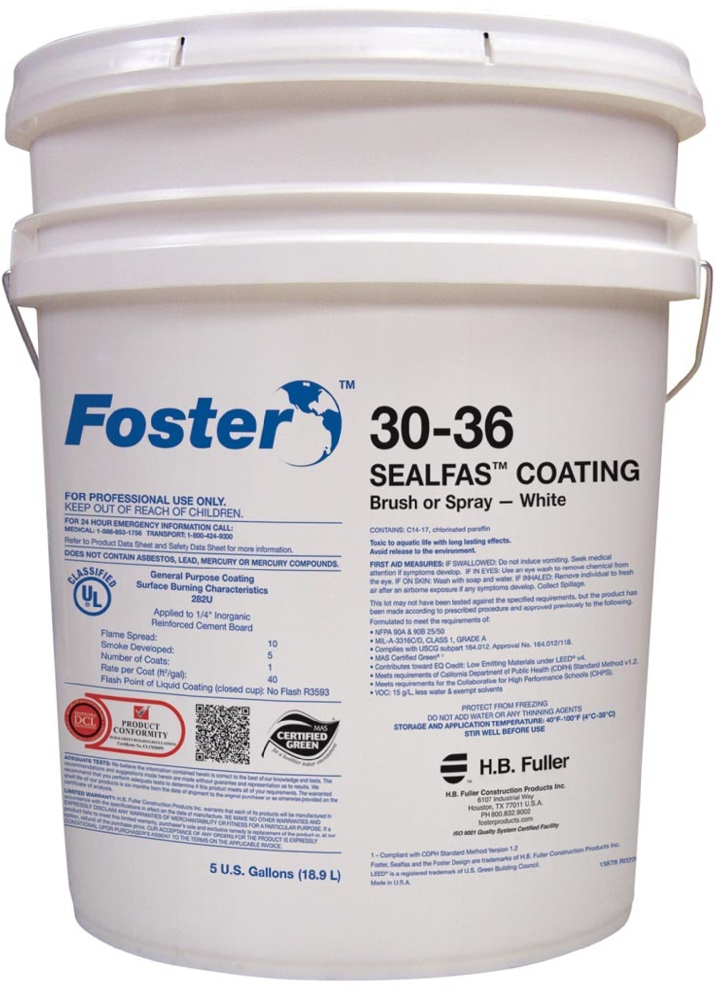 HB Fuller Construction - 30-36-5 - Foster Products 5 gal Pail FOSTER ...