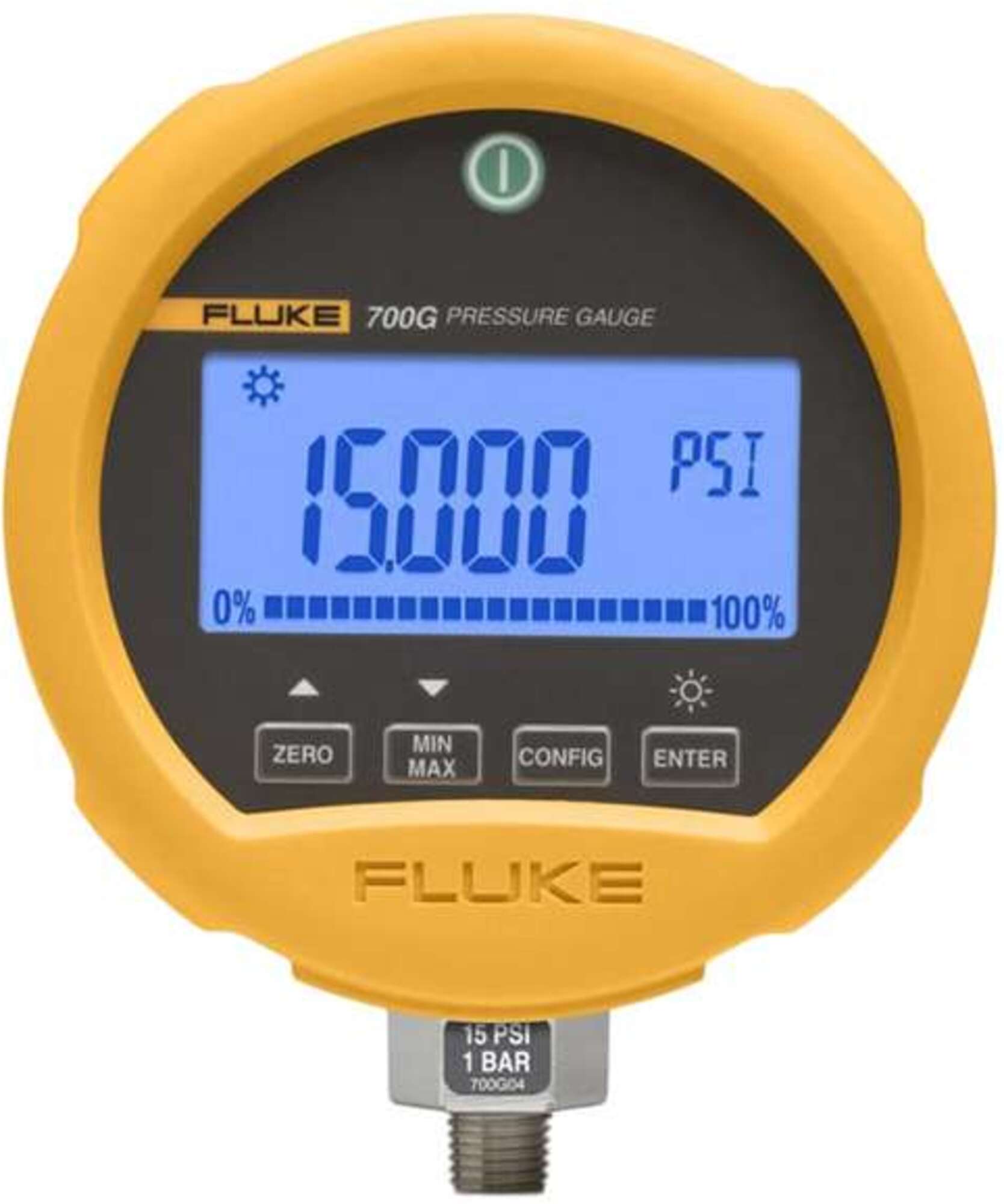 Fluke - 4353654 - Pressure Gauge, 2000 PSIG | Manifold Gauge Sets | Ac ...