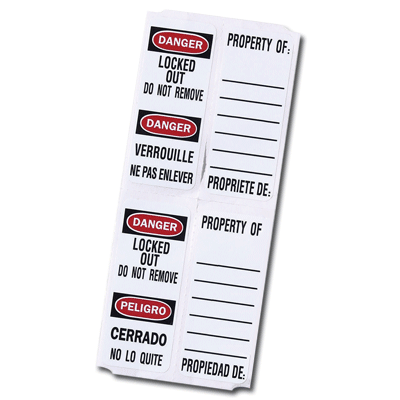 Master Lock - 5701-58468 - Master Lock Property Of Labels: Labels for 3 ...