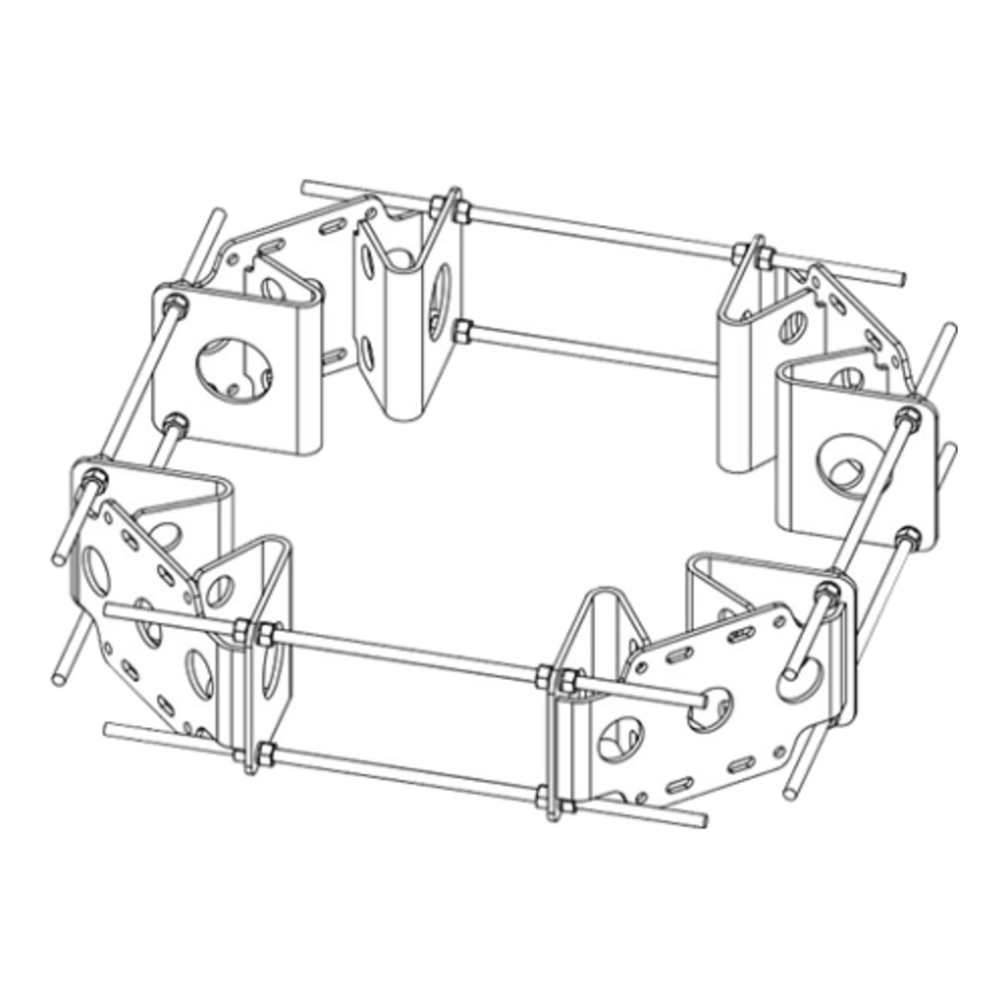 Sabre - C10110304 - Quad Collar Bracket Assembly 12in - 52in | Towers ...