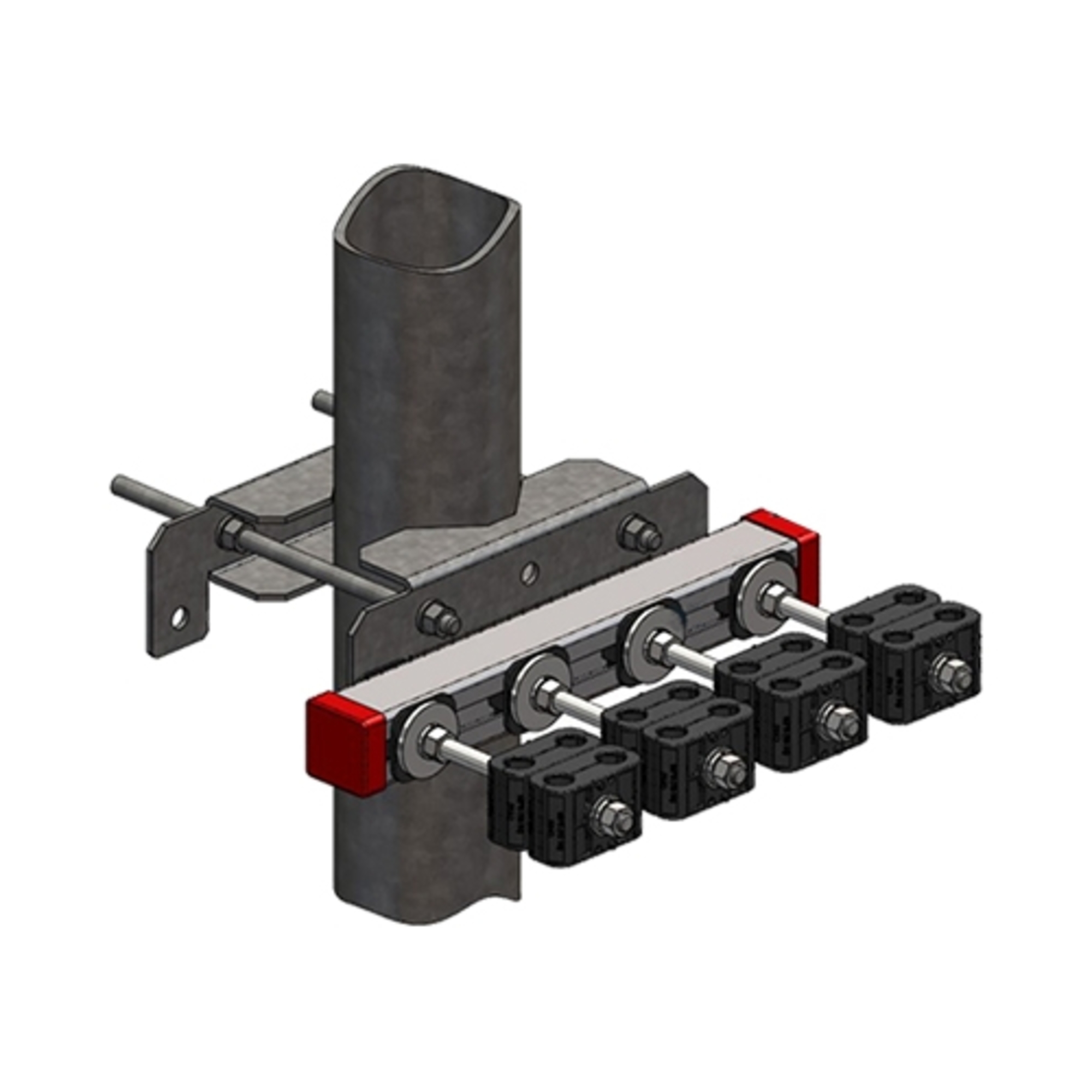 ConcealFab - 900356 - PIM Shield Cbl Rail, Pole Mnt Kit, 12 in | Coax ...