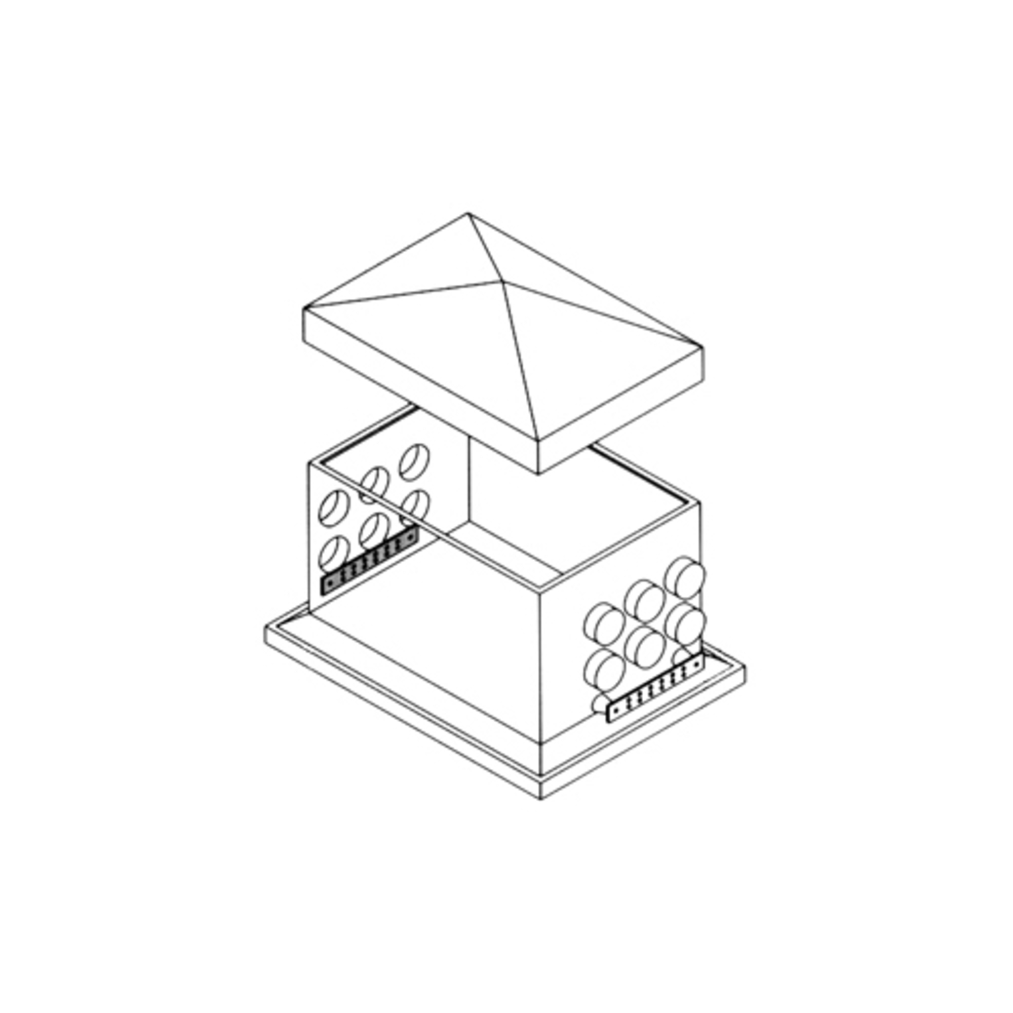 ComSite Hardware - QWKPRT JR - Qwikport Roof Entry System, 12 hole ...